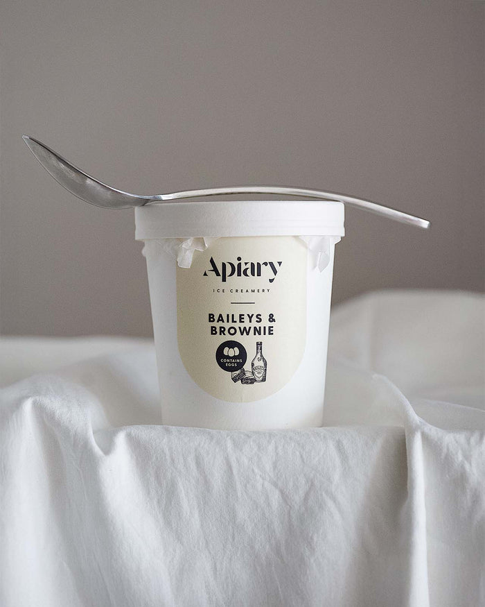 Baileys & Brownie Ice Cream | Irish Cream & Brownie | Apiary Singapore
